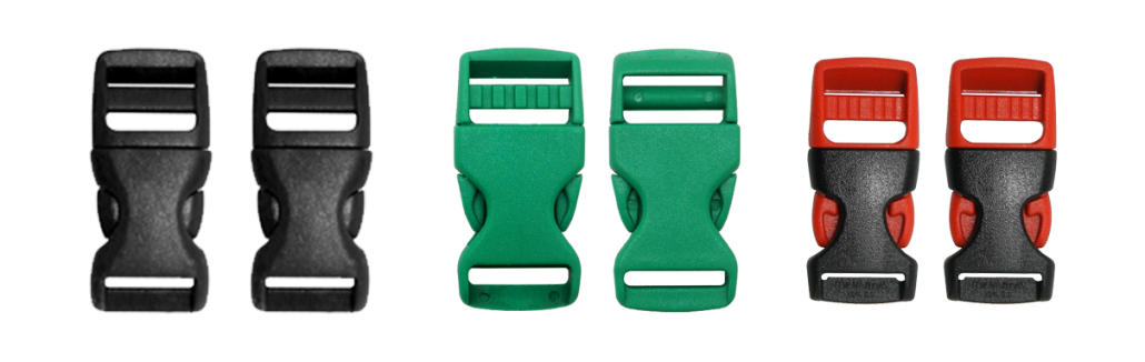 Webbing Curve Contoured Side Release Helmet Buckle Colorful buckle for ...